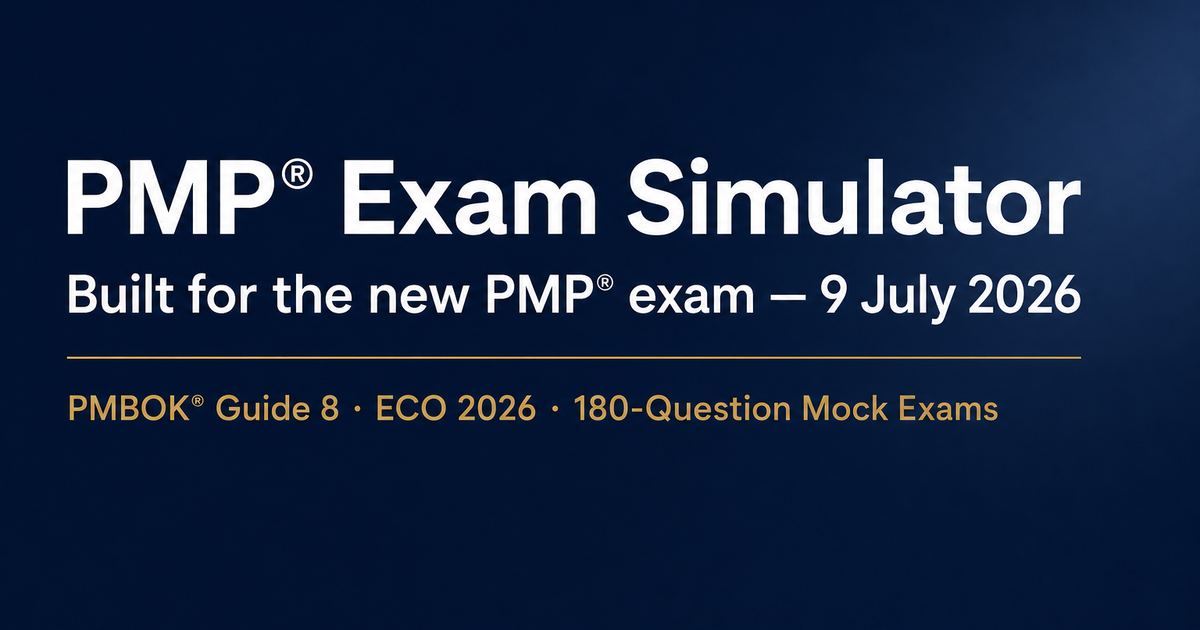 PMP Study Guide 2026 | PMBOK® 8 and ECO 2026